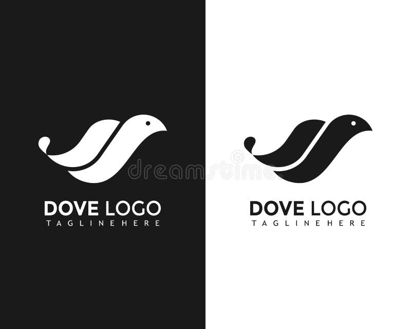 Dove Creative Modern Logo Design Vector Illustration Template Stock ...