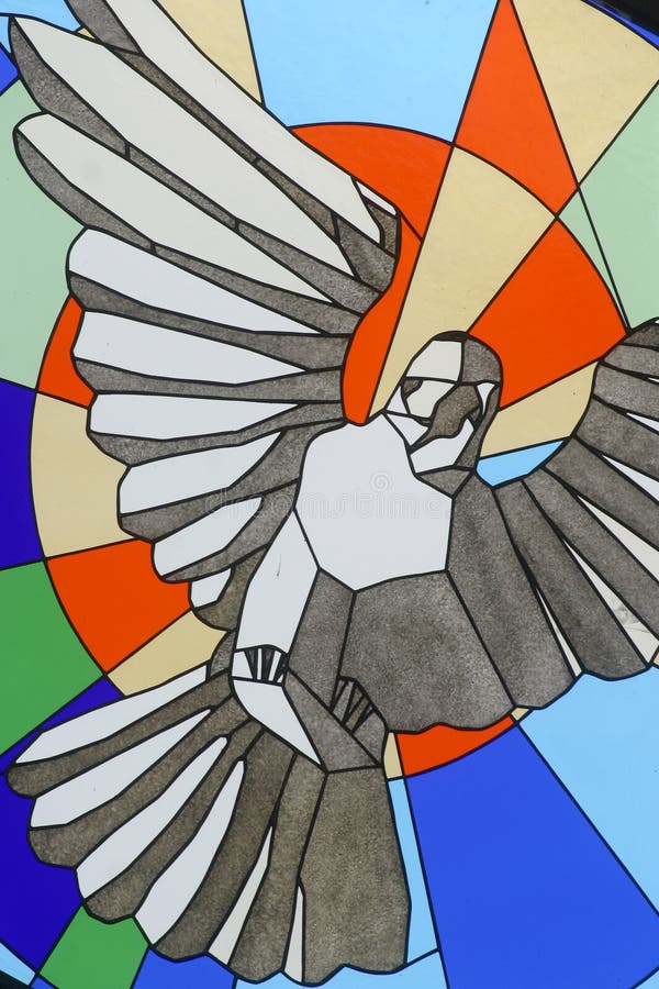 Dove - Holly Spirit stock illustration. Illustration of chalice - 11280713