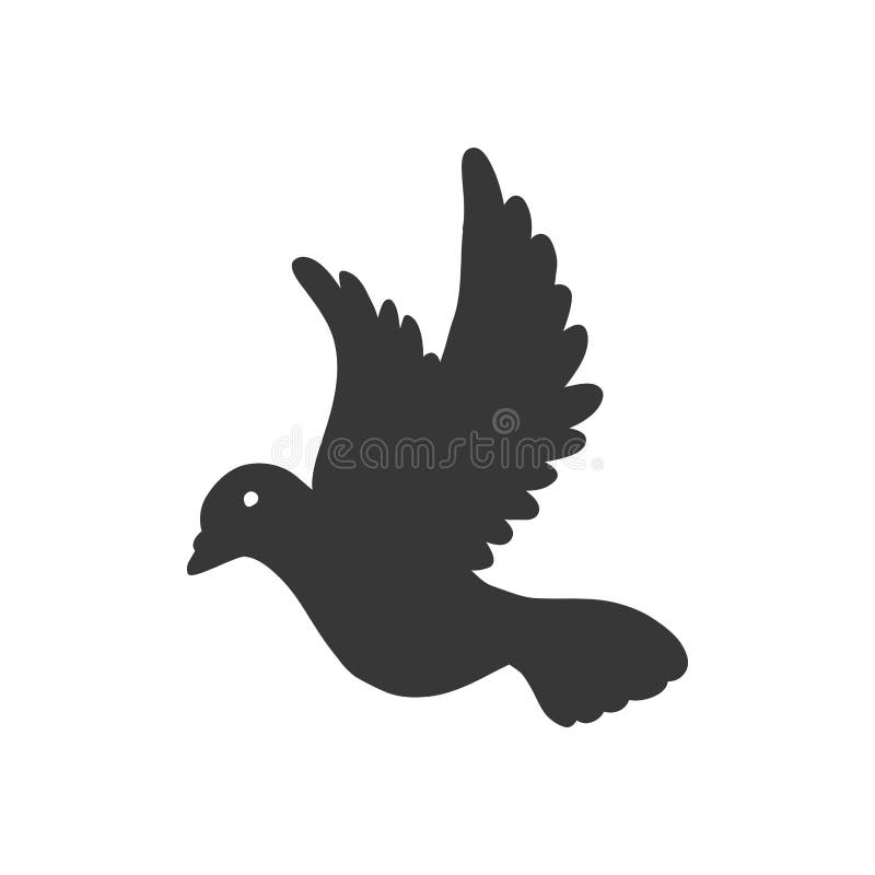 Dove Icon. Bird and Peace Design. Vector Graphic Stock Vector ...