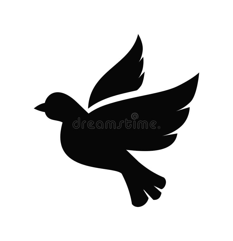 Dove icon stock vector. Illustration of abstract, element - 47088340