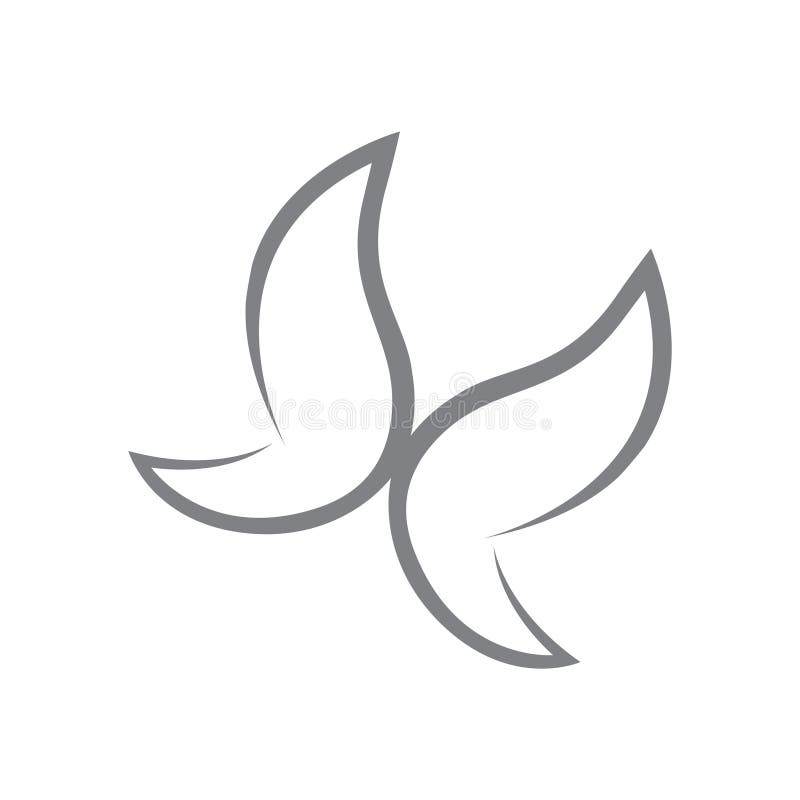 Dove Line Vector Logo Element. Bird Design Collection Stock Vector ...