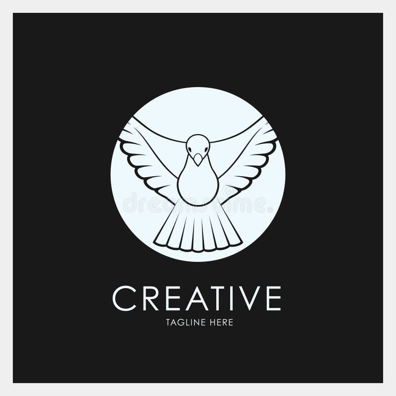 Dove Logo, Icon, Freedom Symbol Design Template. Creative Vector ...