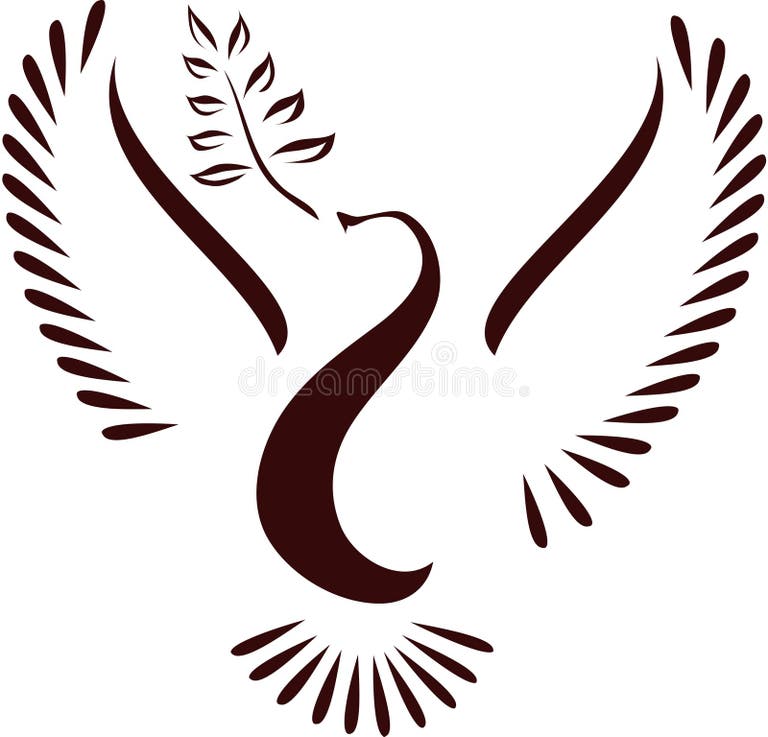 Stylized Olive Branch Silhouette Stock Illustrations – 490 Stylized ...