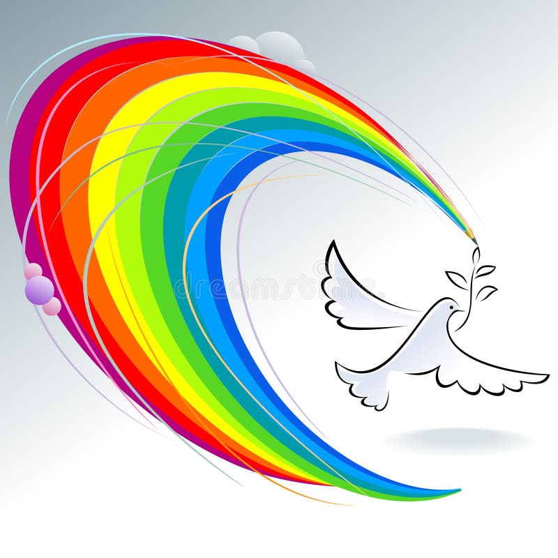 Peace dove stock illustration. Illustration of dove, colors - 5320914