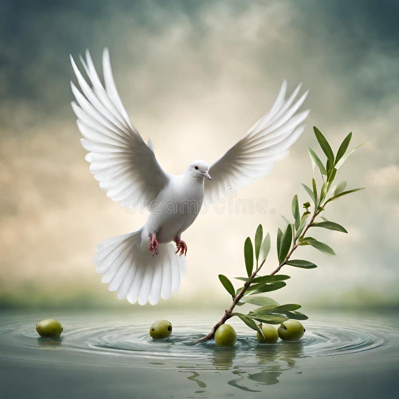 Dove of Peace , Peace Bird, Illustration of Beautiful Shiny Dove Stock ...