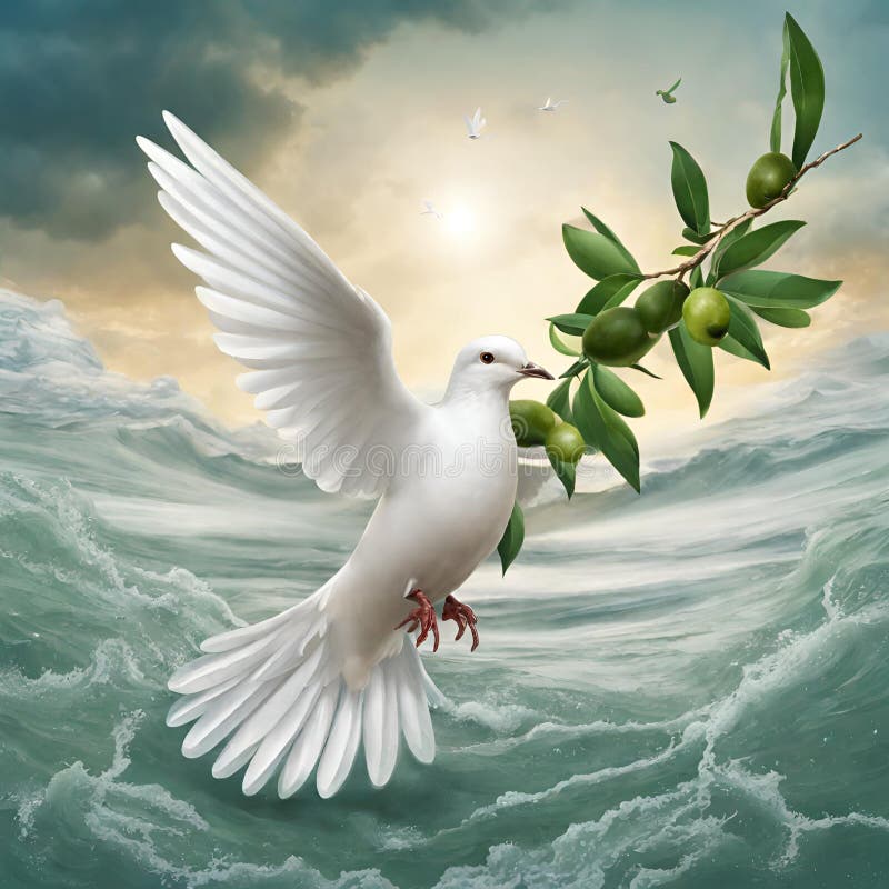 Dove of Peace , Peace Bird, Illustration of Beautiful Shiny Dove Stock ...