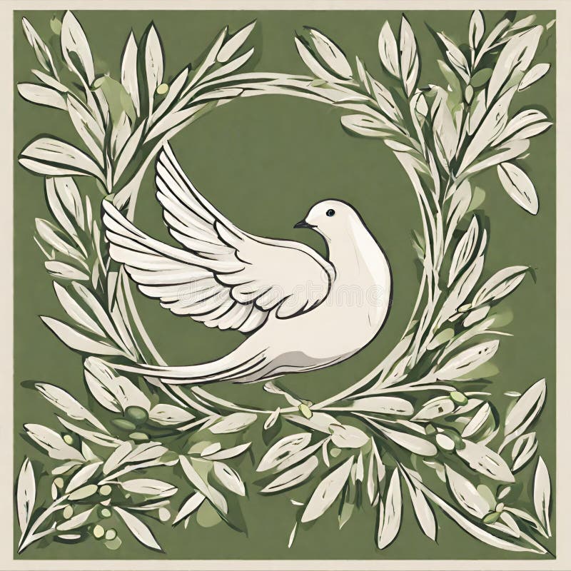 Dove of Peace , Peace Bird, Illustration of Beautiful Shiny Dove Stock ...