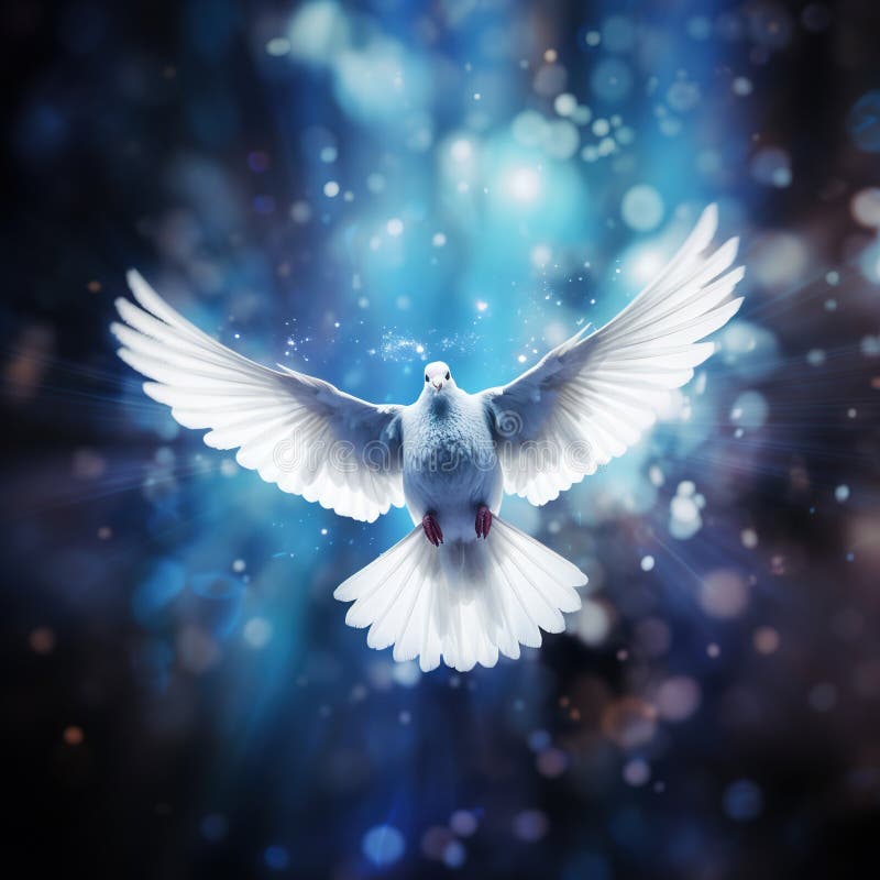 Dove of Peace Cover stock illustration. Illustration of celebration ...