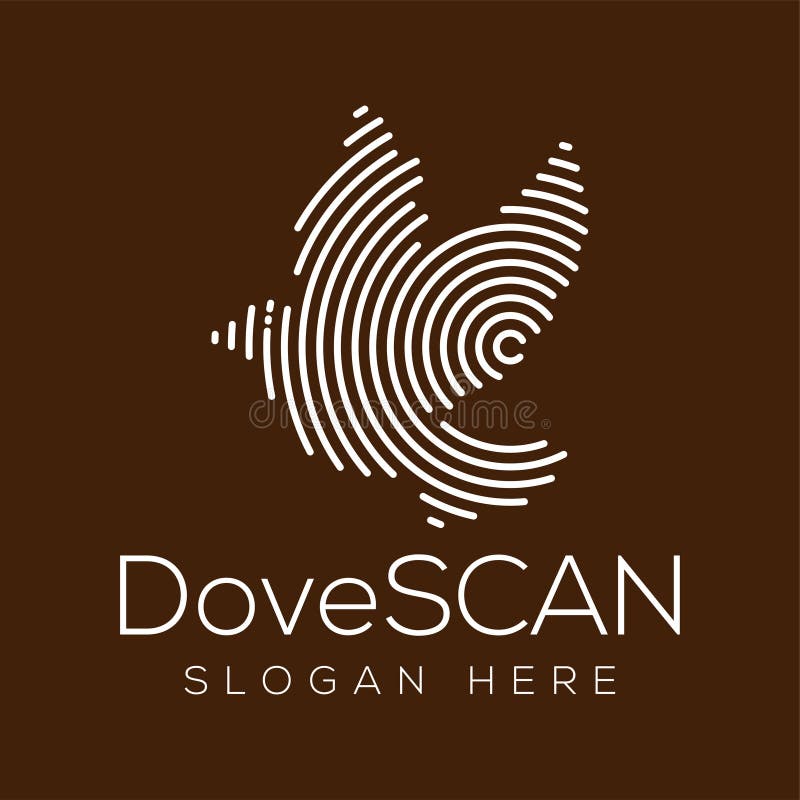 Dove Scan Technology Logo Vector Element. Animal Technology Logo ...
