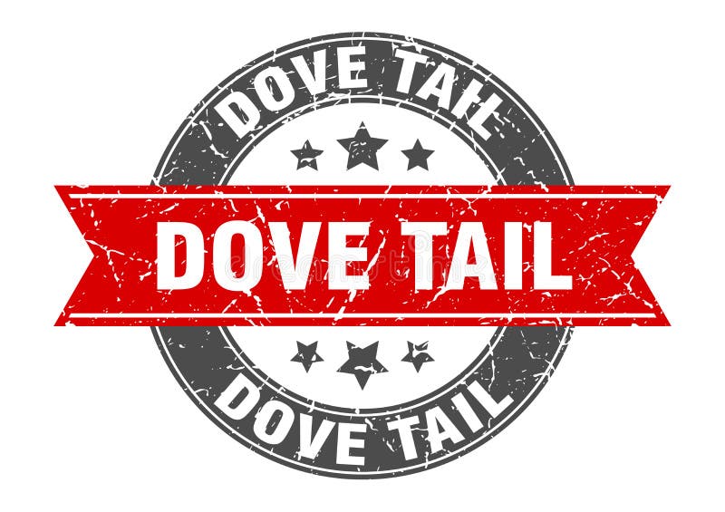 Dove tail stamp stock vector. Illustration of sticker - 196579717