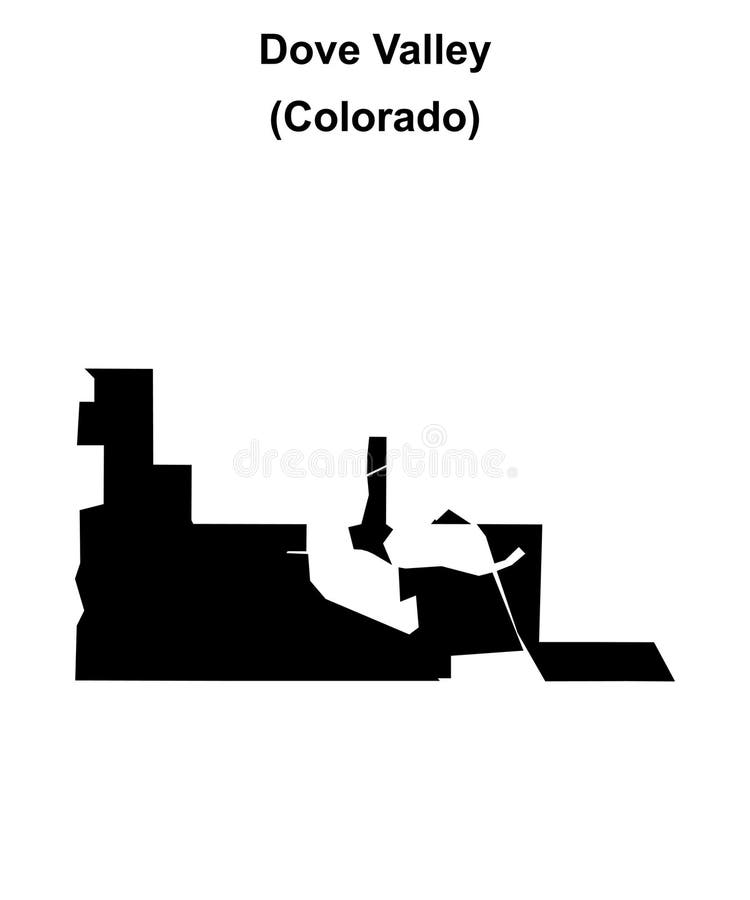 Valley outline map stock vector. Illustration of county - 323900398