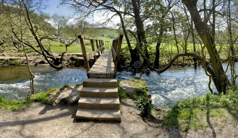 Dovedale stock photo. Image of footbridge, bridges, district - 5146712