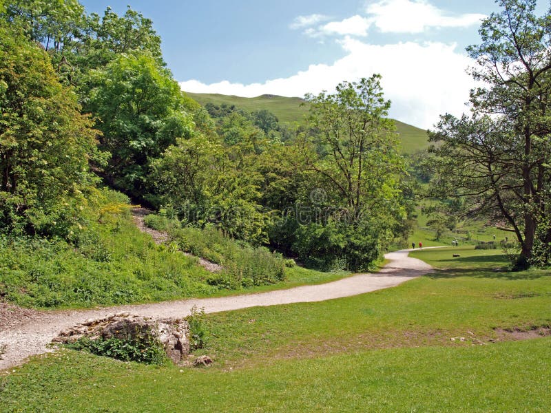 Secret Waterfall in Lumsdale Valley Stock Image - Image of rocks ...