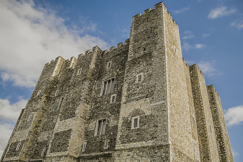 Castle on the Hill Above Dover, United Kingdom (UK) Stock Image - Image ...