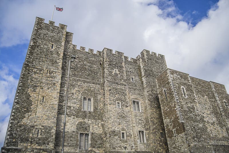 Castle on the Hill Above Dover, United Kingdom (UK) Stock Image - Image ...