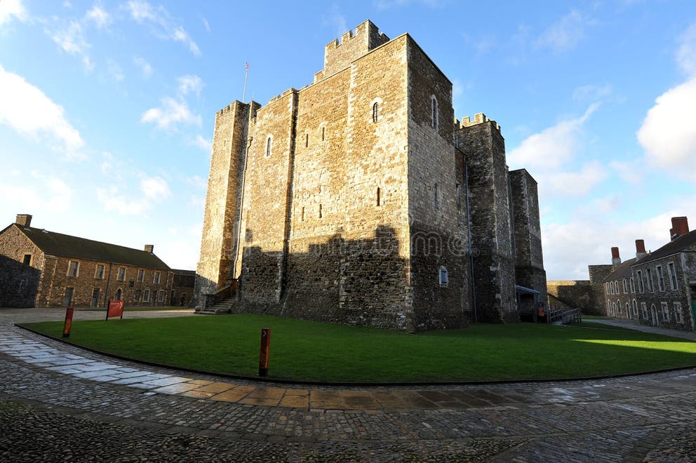 Dover Castle Keep stock photo. Image of mood, medieval - 12306750