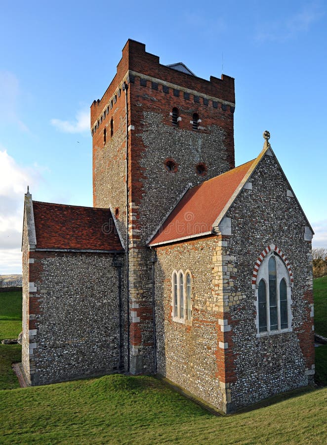 Roman Lighthouse and Anglo-Saxon Church in Dover Castle, Kent, England ...