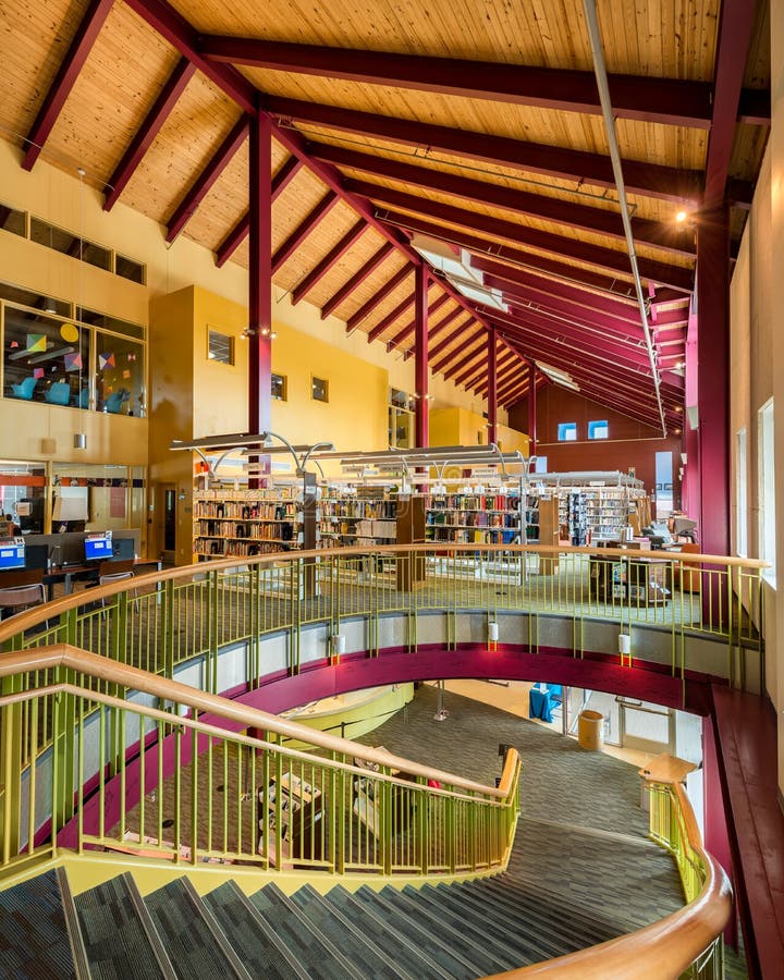 Dover Public Library editorial stock image. Image of staircase - 58703984