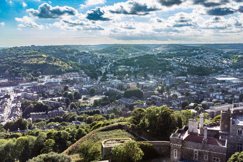 Dover View from the Castle, Dover, England, UK Editorial Image - Image ...