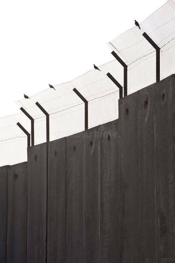 Doves and Israeli Separation Barrier Stock Image - Image of west ...