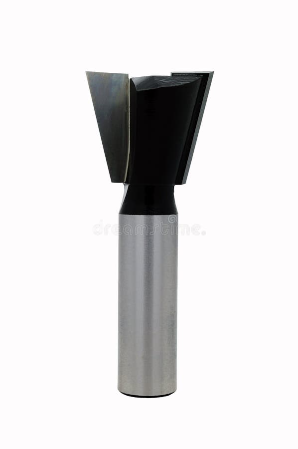 Dovetail Router Bit for Woodworking Stock Image - Image of carbide ...