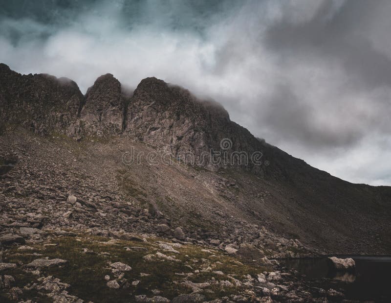Dow Crag, Lake District stock image. Image of coniston - 155569121
