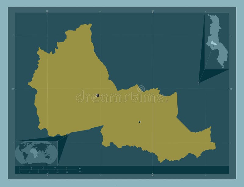 Dowa, Malawi. Solid. Major Cities Stock Illustration - Illustration of ...