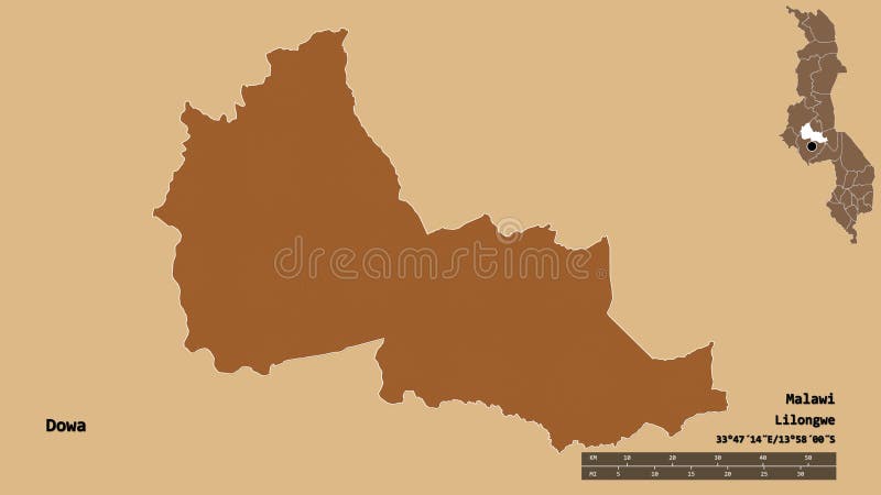 Dowa, District of Malawi, Zoomed. Pattern Stock Illustration ...