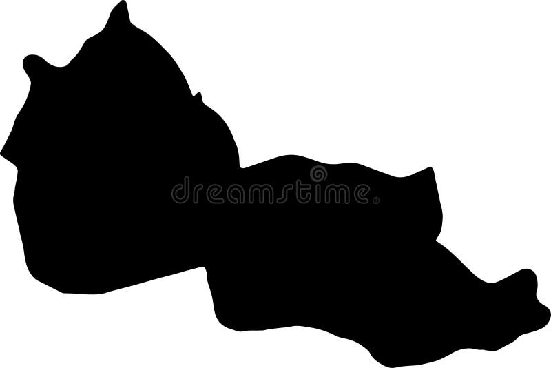 Dowa Malawi Silhouette Map with Transparent Background Stock Vector ...