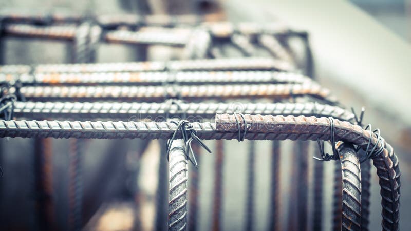 Dowel Bar Steel on Pile Cut Off Reinforcement Foundation Stock Photo ...