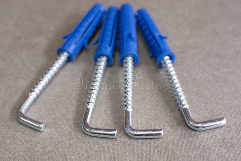 Dowel Hook Universal. Conical Two-material Inserts and Split-ribbed ...