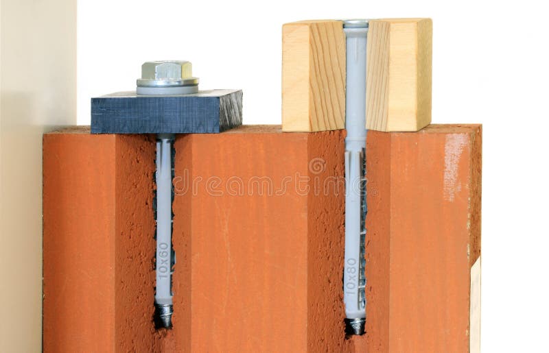Dowel in use stock photo. Image of plug, isolated, work - 13532074