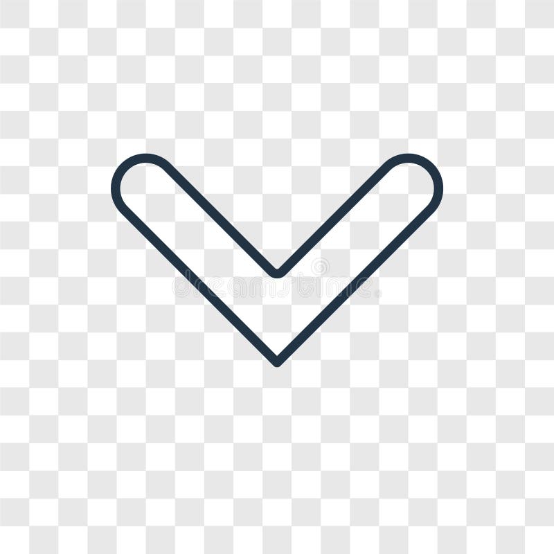 Down Arrow Icon Vector Isolated on White Background, Logo Concept of ...