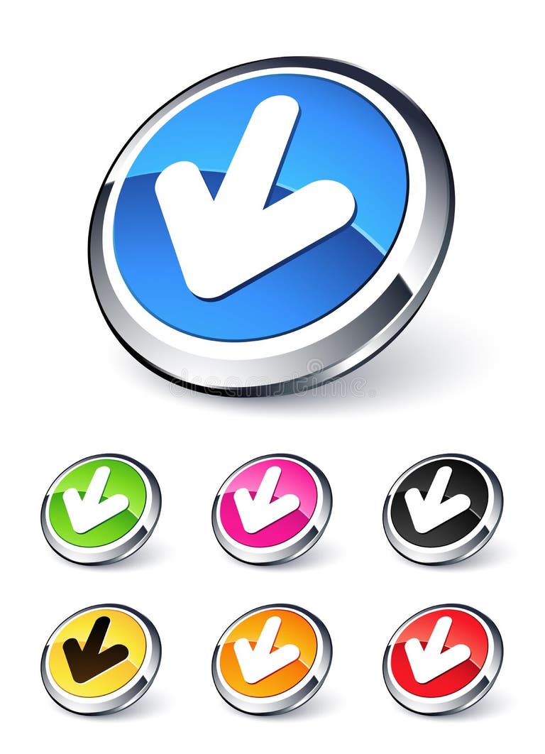 Arrow Direction Down Icon Stock Illustrations – 51,688 Arrow Direction ...