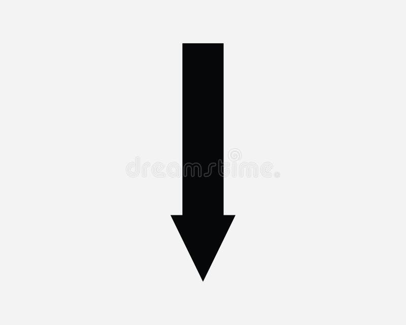 Down Arrow Circle Icon Below Under Underneath Bottom Downward Round ...