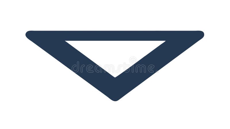 Down Arrow Icon Direction Graphic Element Navigation, Vector Design ...