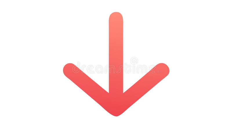 Down Arrow Icon: Download, Decrease Directional Indicator, Vector Design Generative AI Stock ...
