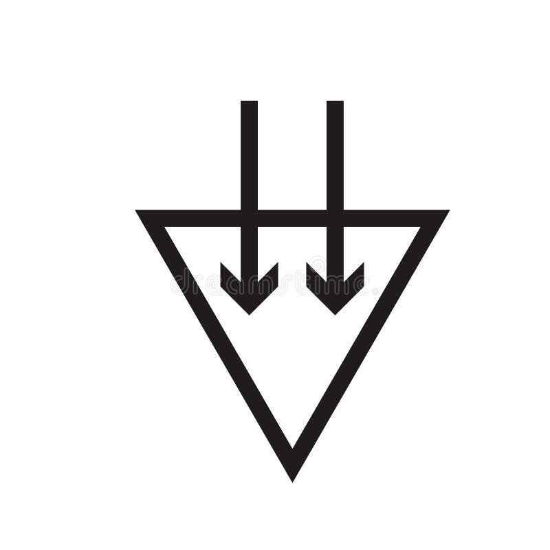 Down Arrow Icon Vector Sign and Symbol Isolated on White Background ...