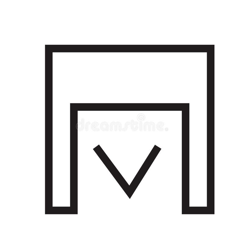 Down Arrow Icon Vector Sign and Symbol Isolated on White Background ...