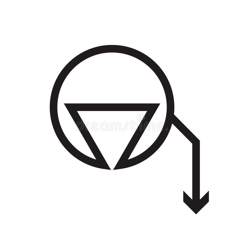 Down Arrow Icon Vector Sign and Symbol Isolated on White Background ...