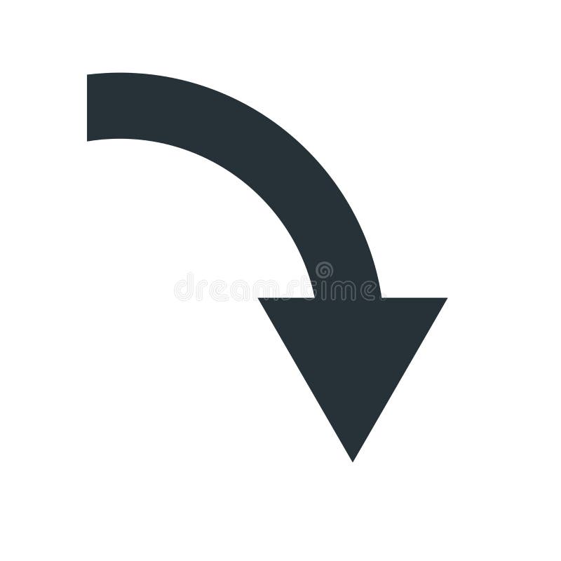Down Arrow Icon Vector Sign and Symbol Isolated on White Background ... Down Arrow Icon Vector Sign and Symbol Isolated on White Background ...