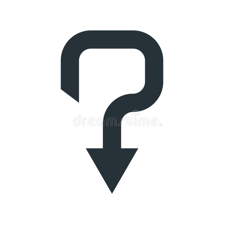 Down Arrow Icon Vector Sign and Symbol Isolated on White Background ...