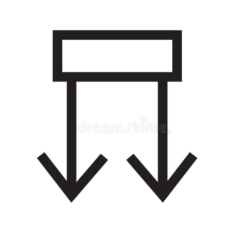 Down Arrow Icon Vector Sign and Symbol Isolated on White Background ...