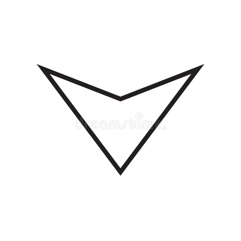 Down Arrow Icon Vector Sign and Symbol Isolated on White Background ...