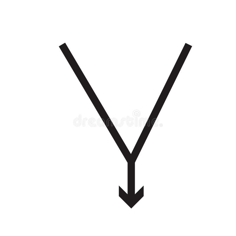 Down Arrow Icon Vector Sign and Symbol Isolated on White Background ...