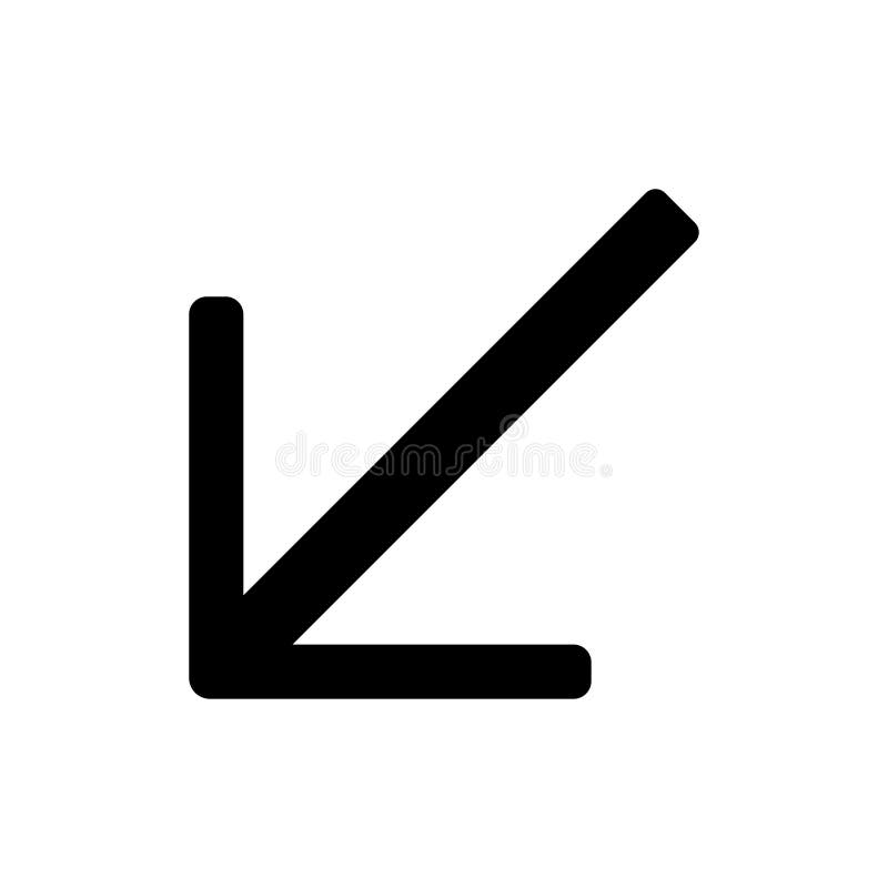 Down arrow sign icon stock vector. Illustration of icons - 224652047