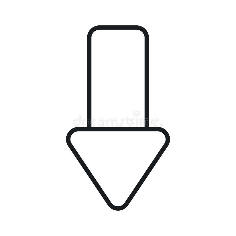 Down arrow vector design stock vector. Illustration of symbol - 293135361