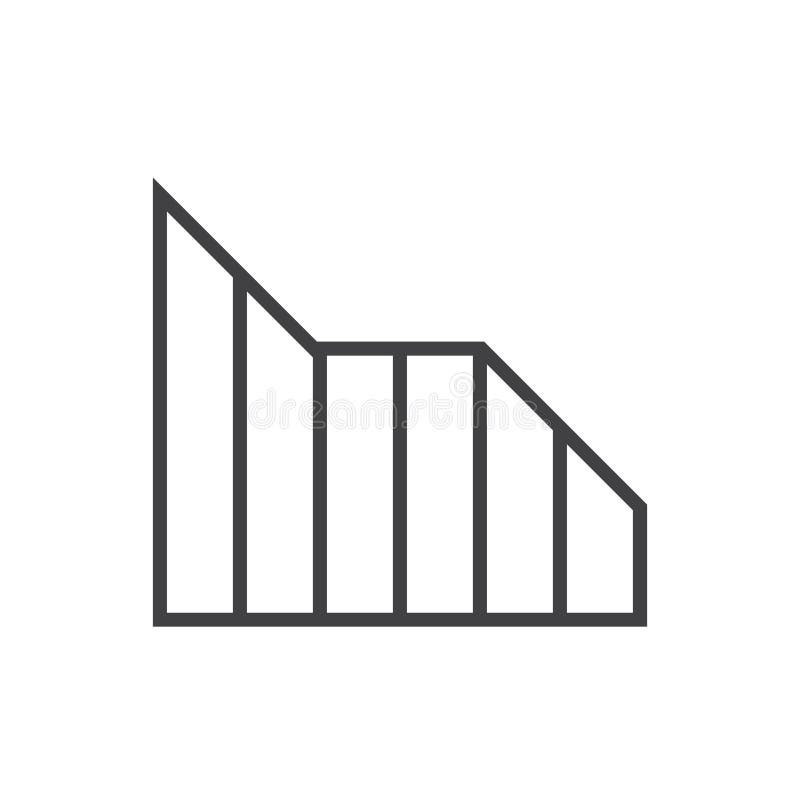 Down Chart and Loss Graph Report Icon Stock Vector - Illustration of ...