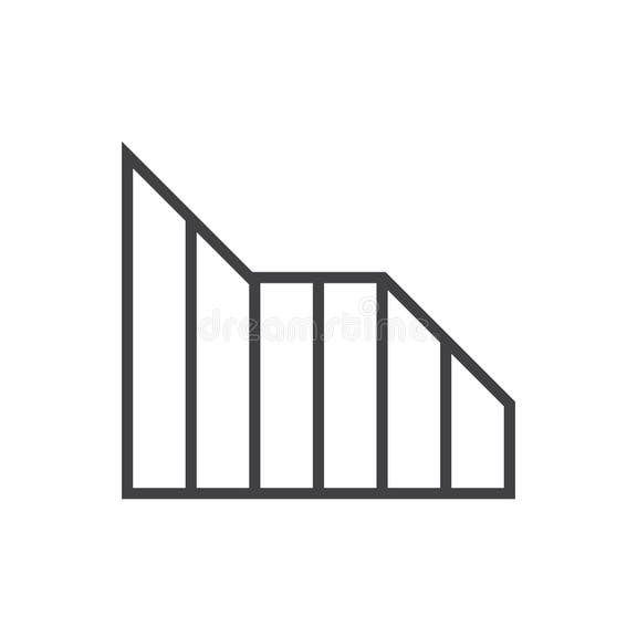 Down Chart and Loss Graph Report Icon Stock Vector - Illustration of ...