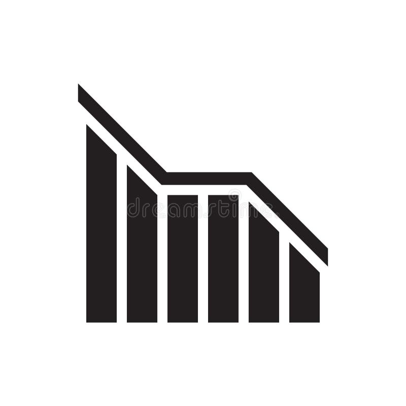 Down Chart and Loss Graph Report Icon Stock Vector - Illustration of finance, report: 389471483